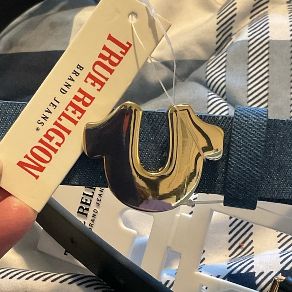 True Religion | Accessories | True Religion Horseshoe Logo 2 Belts In ...